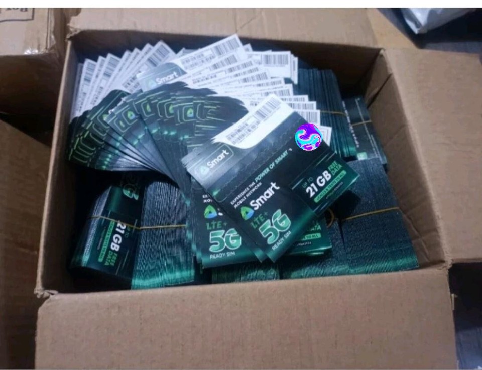 Smart Prepaid Sim Card Philippines Triple Cut 5G Ready Sim Get Up To 21 ...