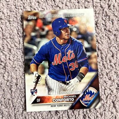 2016 Topps Update Michael Conforto #US43 New York Mets Rookie Card | eBay