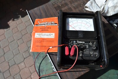 SIMPSON 260 SERIES 6P MULTIMETER w CASE, MANUAL | eBay