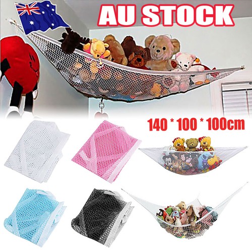 Large Toy Hammock Mesh Kids Bedroom Storage Nursery Teddy Bear Net RO ...