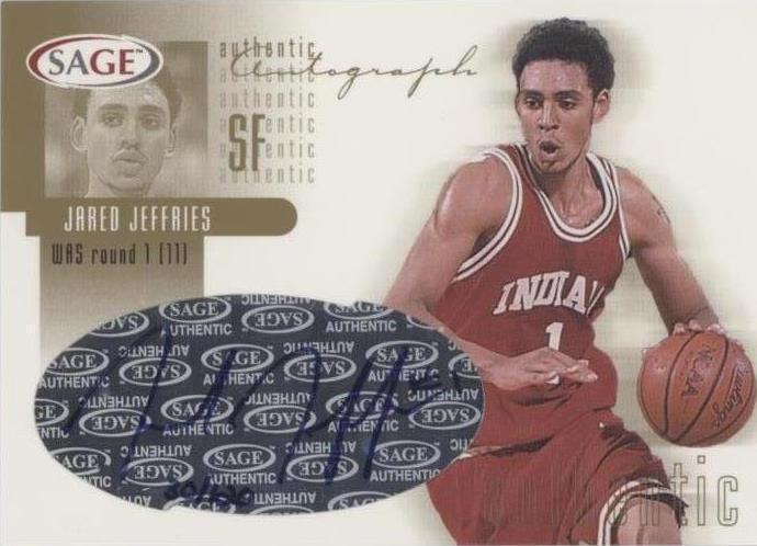 2002 Sage - Authentic Autograph Jared Jeffries #A18 Gold /120 (AU, RC ...