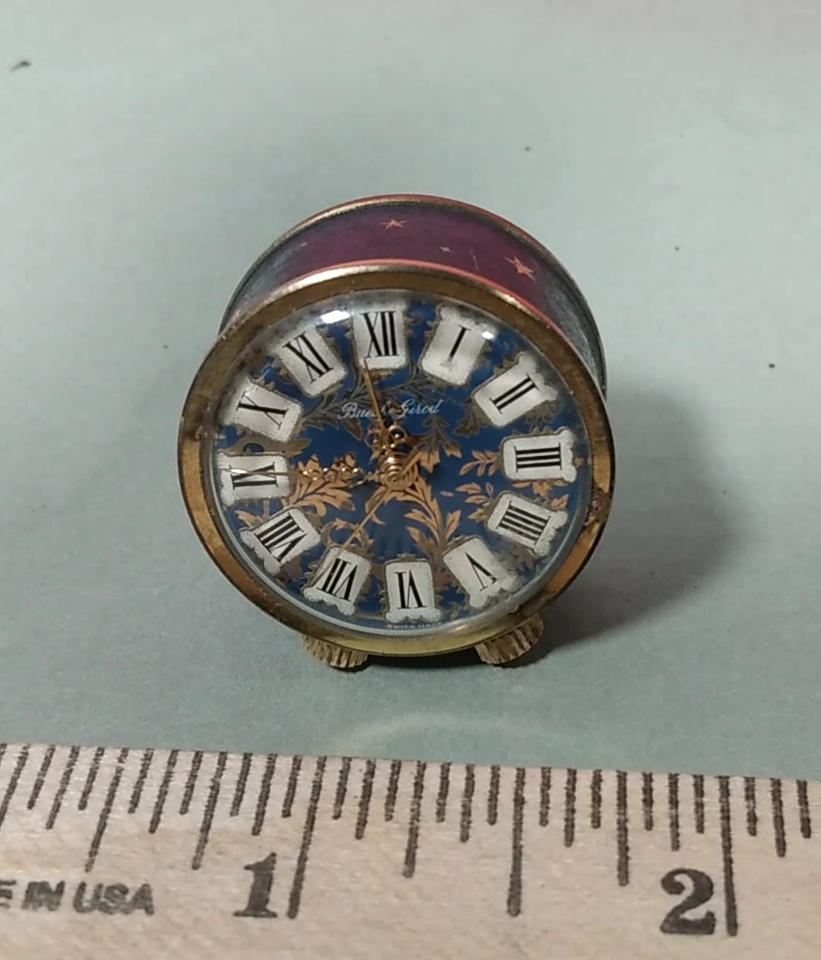 Vintage Miniature Bueche-Girod Swiss Musical Alarm Clock Circa 1960's ...