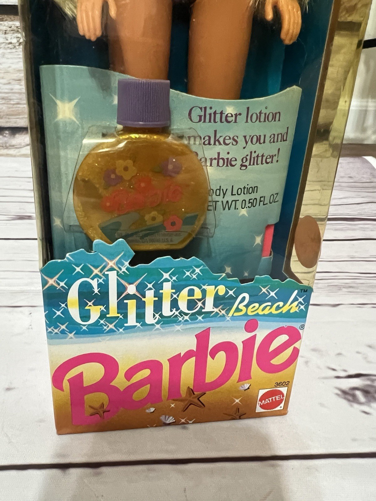 Vintage 1992 Glitter Beach Barbie Doll Mattel Model 3602 W/ Glitter ...