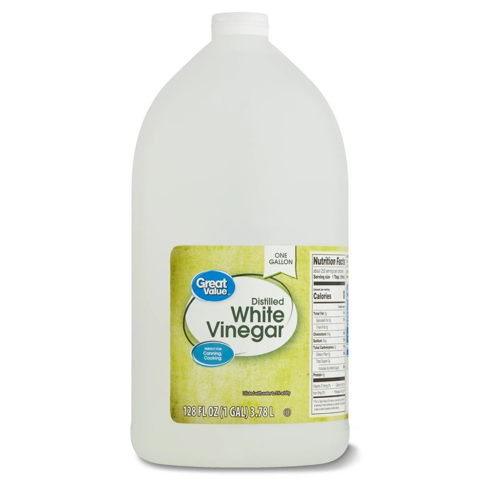 4Pack Great Value Distilled White Vinegar 128 floz Bulk Bottles ...