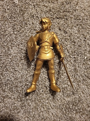The Legend of Zelda Twilight Princess Gold Link Statue - Used, Good ...
