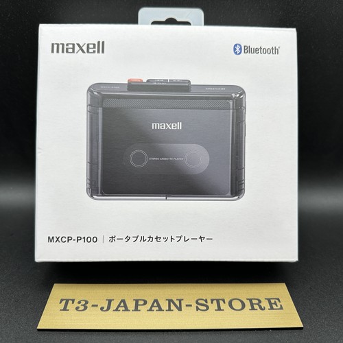 Maxell MXCP-P100-BK Bluetooth Portable Cassette Player Recorder BLK ...