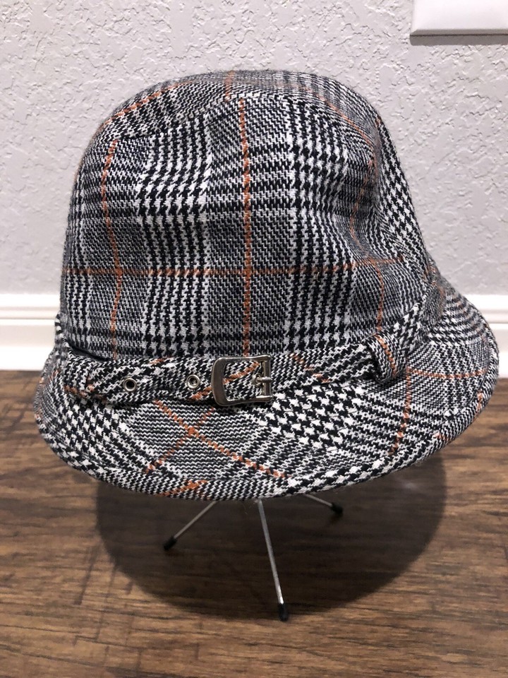 vintage wool Blend PUMA Plaid Fedora Hat Mens Size X Large FEDORA STYLE ...