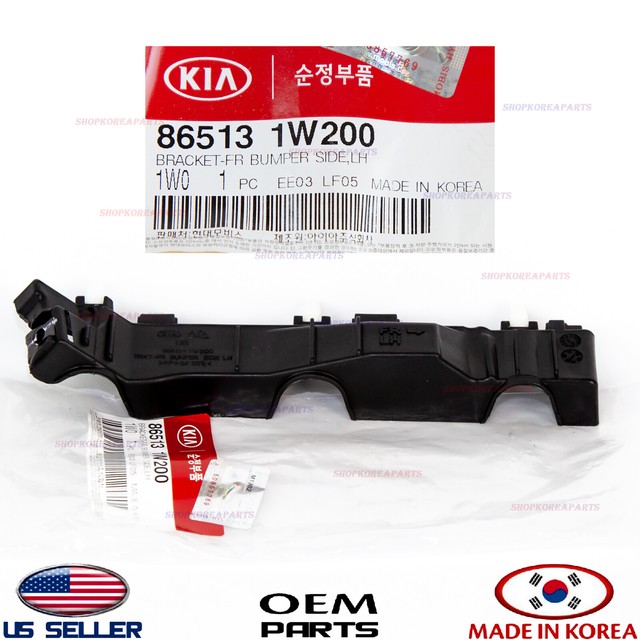 Kia Rio Front Bumper Bracket Left Hand Driver Side OEM 86513 1w200 for ...