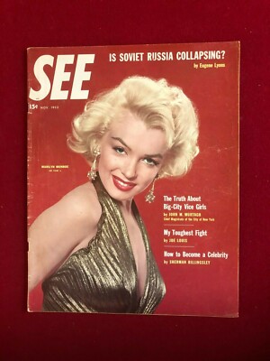 1953, Marilyn Monroe "SEE" Oversize Magazine (Scarce / Vintage) | eBay ...