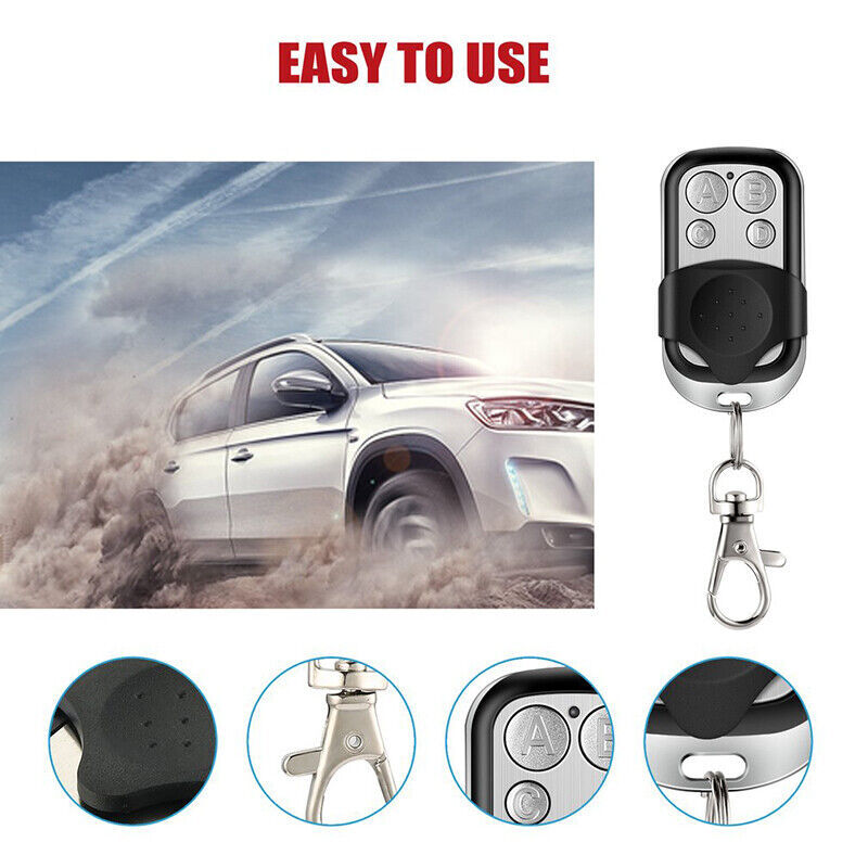 4x Universal Electric Cloning Remote Control Key Fob 433MHz For Gate ...
