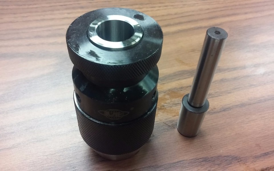 CME/HARVEST 5/8" KEYLESS heavy duty DRILL CHUCK w. 1/2" straight shank ...
