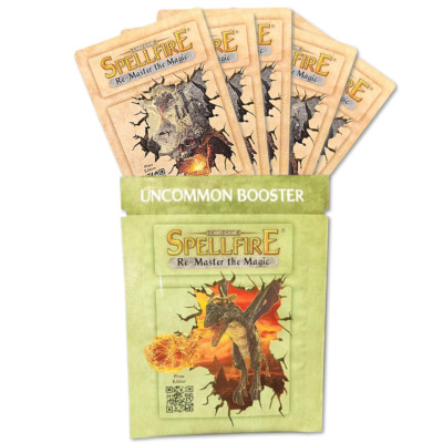 Spellfire Uncommon Booster Pack Five card Re-Master The Magic Card Game ...