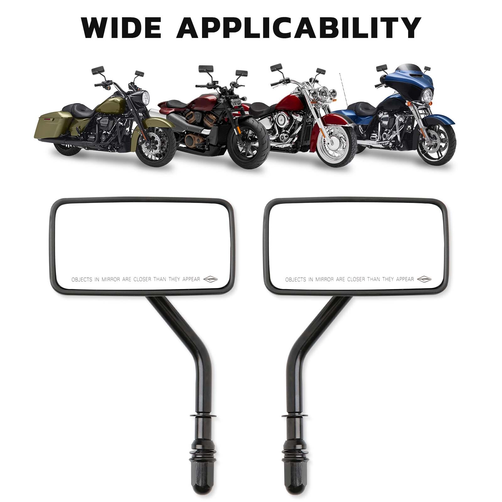 Motorcycle Rear View Side Mirrors For Harley Davidson V ROD VROD VRSCF ...