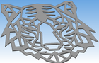 Decorative Panel. Tiger. DXF files for plasma, laser, waterjet, cnc ...