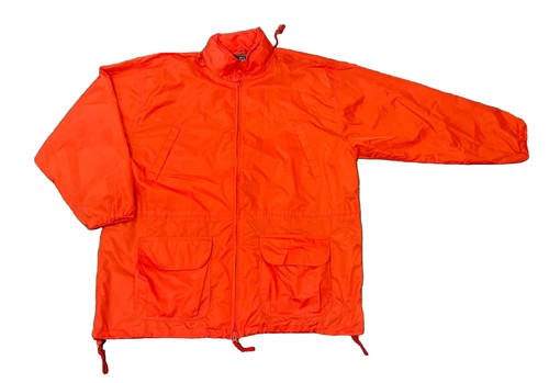 Woolrich Jacket Men’s XL Orange Hooded Full Zip Rain Coat | eBay