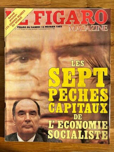 FIGARO MAGAZINE Fevrier 1983 - Économie SOCIALISTE - Bjorn BORG Klaus ...
