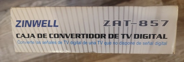ZINWELL ZAT-857 Digital TV Converter Box with Remote Control and ...
