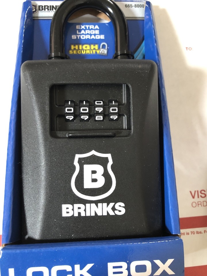 NEW Brinks Key Storage Lock Box 665-8000 XL Storage Real Estate Easy ...