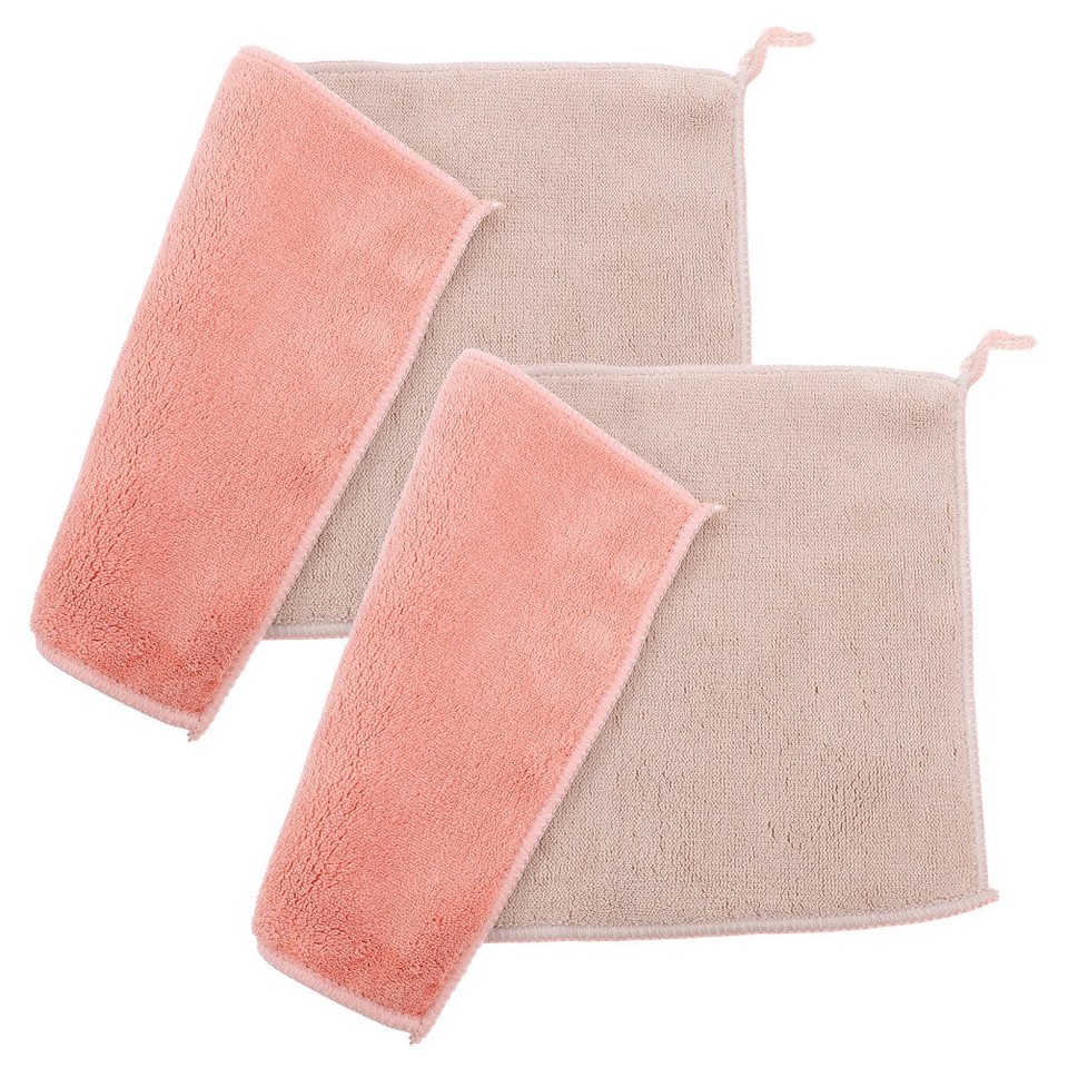2pcs Kitchen Wiping Cloth Absorbent Dishwashing Rag Soft Washcloth ...