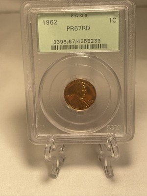 1962 Pr67rd 1c Pcgs Graded Penny Green Label | eBay