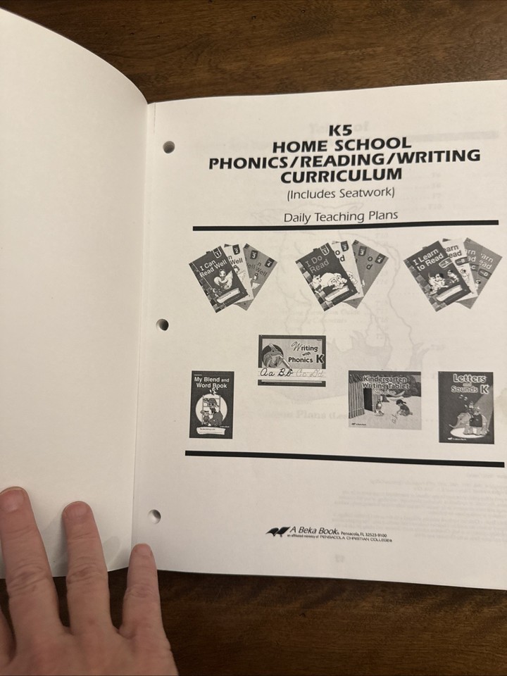 Abeka Home school K5 Phonics Reading Writing Curriculum Lesson Plans ...