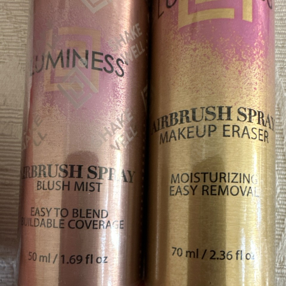 Luminess Makeup Eraser 70ml & Blush Mist 50ml Gold Pink Moisturizing ...