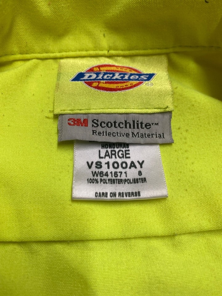 Dickies 3M Scotchlite Reflective Material Heavy Duty Shirt Large ...