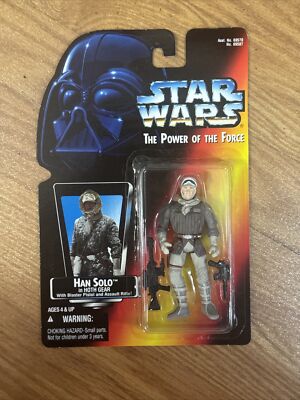 STAR WARS Power Of The Force HAN SOLO IN HOTH GEAR 3.75" Action Figure ...