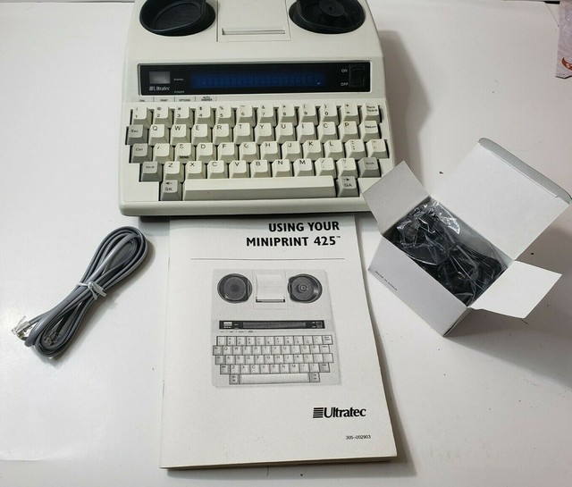 Ultratec Miniprint 425 TTY Machine Text Telephone for sale online | eBay
