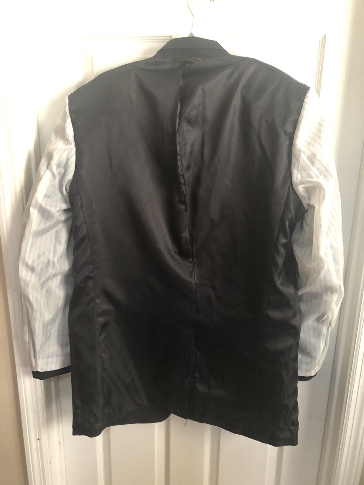 Vintage Global Identity Men Black Leather Trench Coat… - Gem