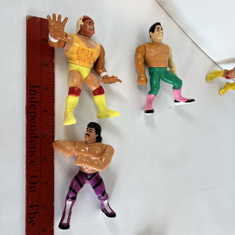 Lot 90s WWF Hasbro Wrestling Hulk Hogan Rick Rude Jake The Snake El ...