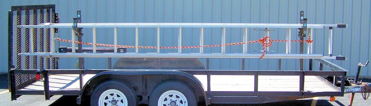 Exterior Side Mounted Ladder Racks Adjustable Trailer Side Ladder Rack ...