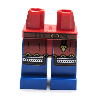 Lego - Minifigure Legs - Blue Red, Castle, Knight, Armor, Fringe, Brown ...