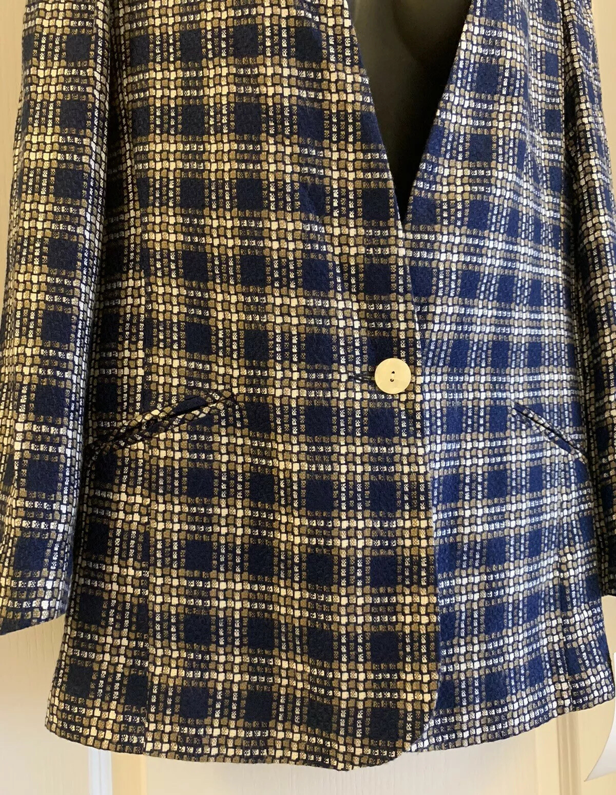 NEW NWT Women’s Koret Blazer Jacket Coat Plaid Size 10 Rayon Nice! | eBay