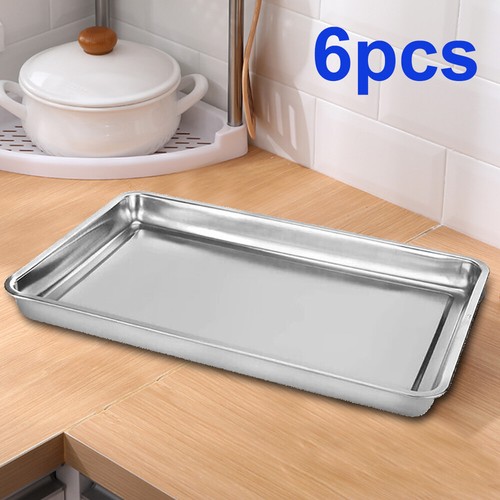 6 Pack 2" Deep Full Size Stainless Steel Steam Table Pans Hotel Food ...