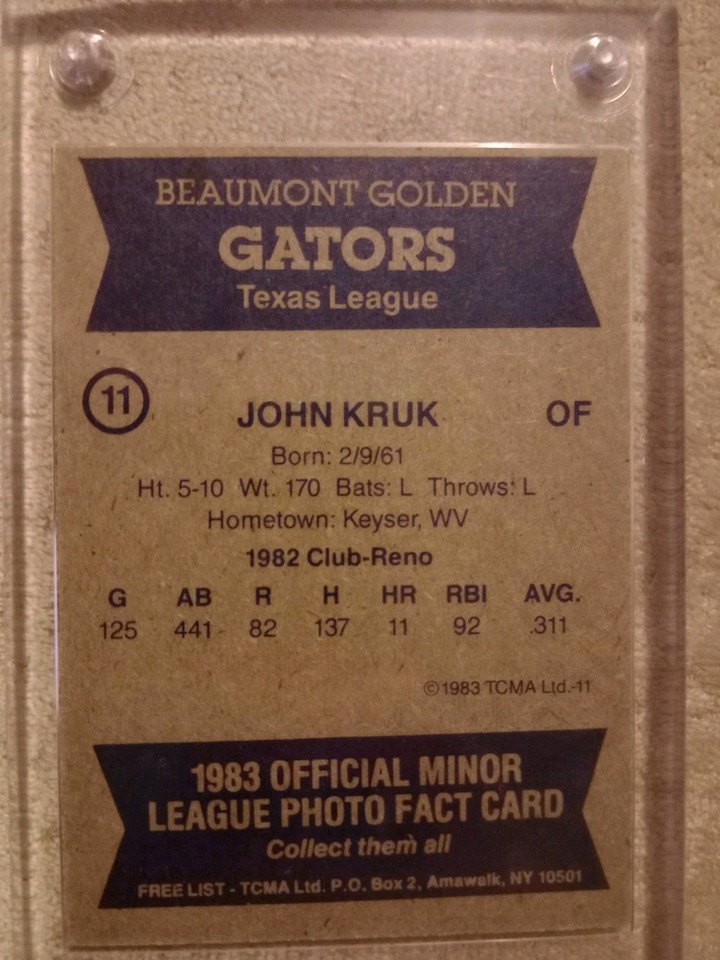 1983 Beaumont Golden Gators John Kruk | eBay