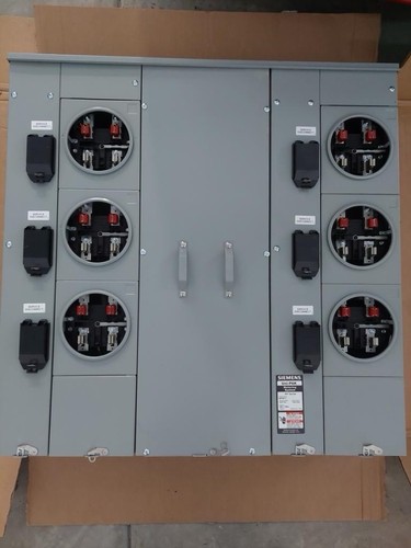Siemens 6-Gang 400A 125 Amp WP4611 UNI-PAK Meter Stack | eBay