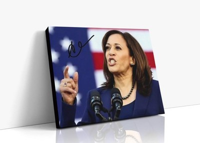 History Autograph Canvas - Kamala Harris - Podium Speech | eBay