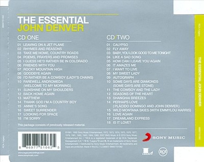 JOHN DENVER - THE ESSENTIAL JOHN DENVER NEW CD 886977510625| eBay