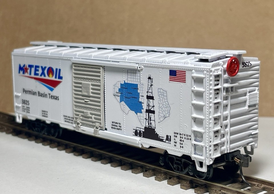Athearn HO Scale 40’ Box Car M TEX OIL Permian Basin Custom | eBay