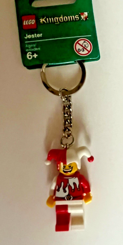 LEGO Kingdoms Castle Series Jester Clown Minifigure Ring Keychain ...