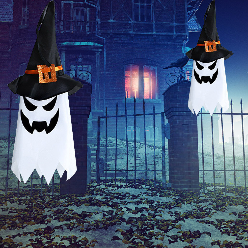 Halloween Luminous Ghost Face Weird Atmosphere Props for Garden ...