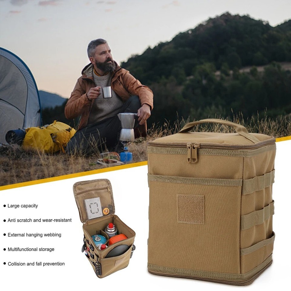 Tactical Pouch Camping Storage Bag Hiking Organizer Portable Tableware ...