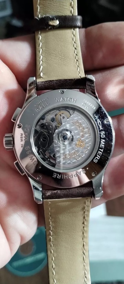 BALL WATCH Trainmaster Pulse Meter Chronograph CM1010D Day Date Men's ...