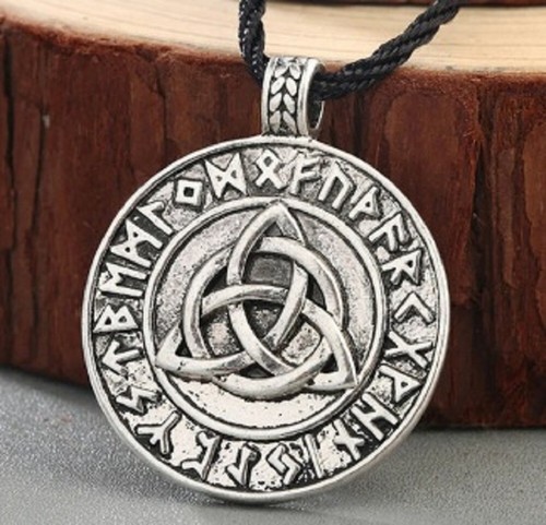 Vegvisir Antique Silver Viking Compass Celtic Cross Rune Pendant ...