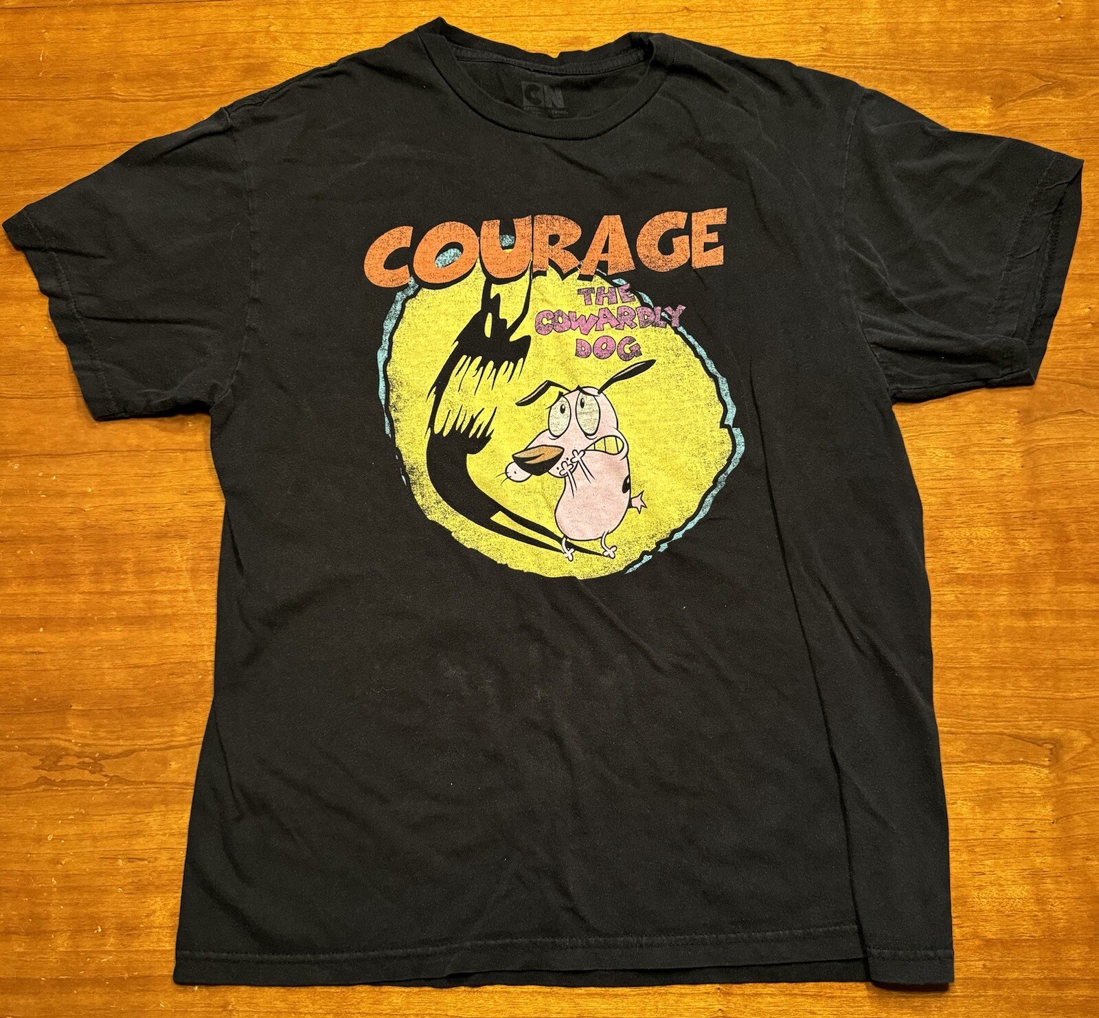 Courage The Cowardly Dog Monster Shadow T-Shirt Size:… - Gem