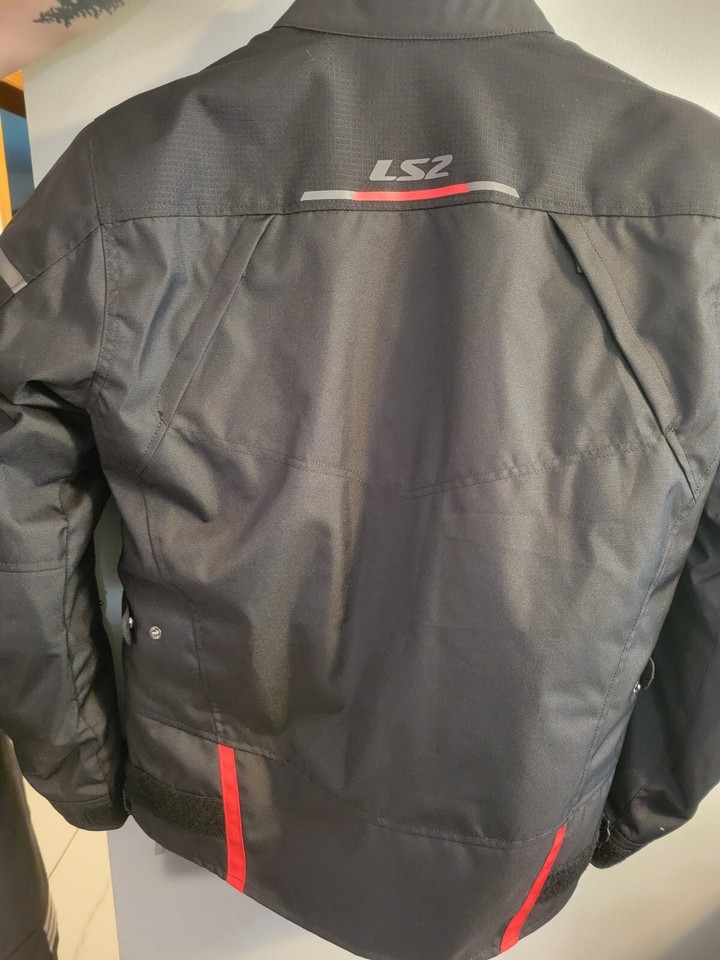 LS2 Apparel Endurance Mens Jacket Black Red | eBay