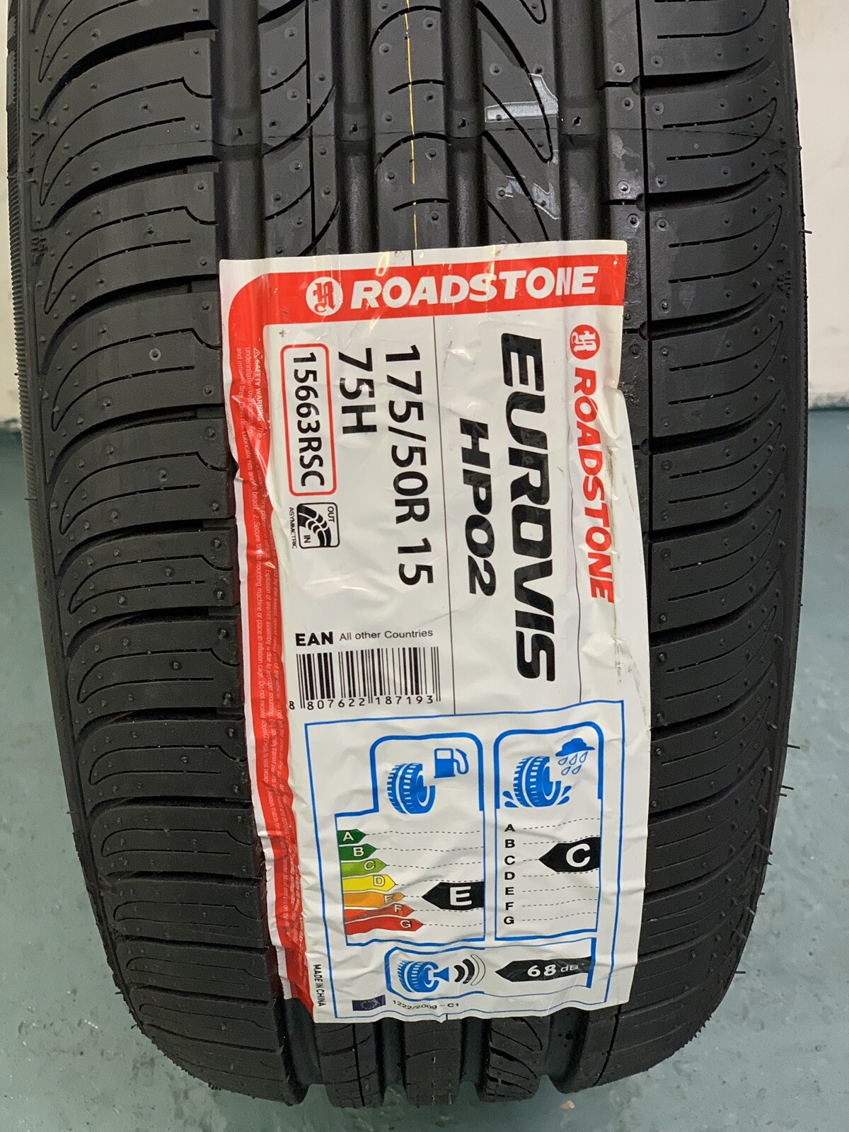 2 x 175/50 R15 Roadstone Eurovis HP02 75H 175 50 15 (1755015) - TWO ...