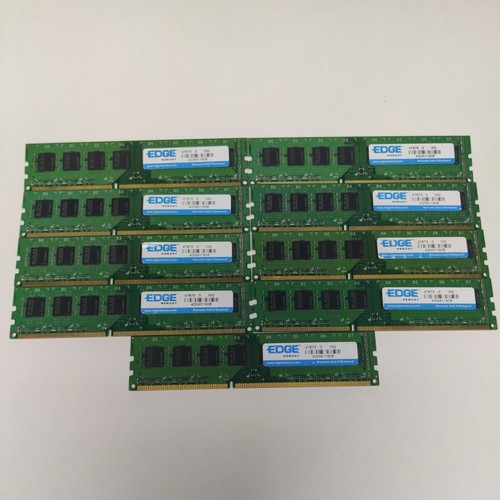 Lot of 9 sticks Edge Memory 4GB PC3-10600 DDR3 1333 DIMM Desktop SDRAM ...