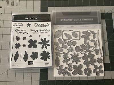 Stampin' Up! IN BLOOM Stamps, PIERCED BLOOM Dies *** NEW*** | eBay